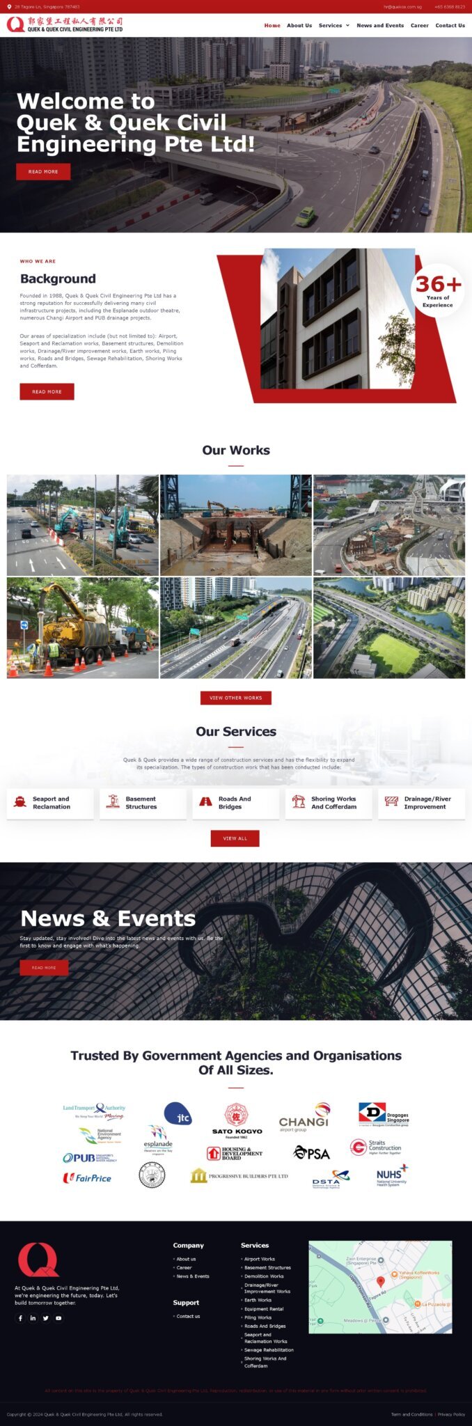 QUEK & QUEK CIVIL ENGINEERING PTE LTD - Breakthrough Digital SG